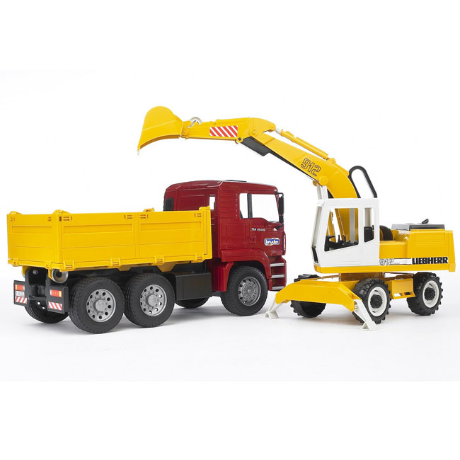 Bruder Kamion MAN sa rovokopačem Liebherr
Bruder Kamion MAN sa rovokopačem Liebherr