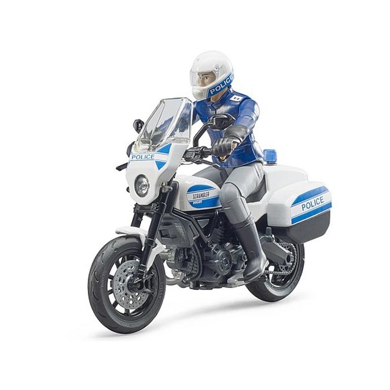 Bruder figura policajac sa Ducati Scrambler motorom