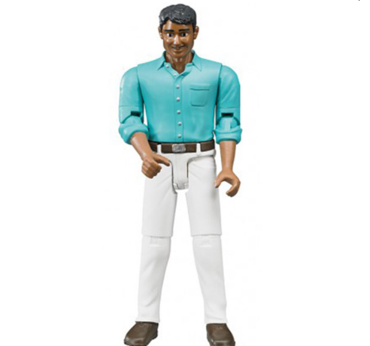 Bruder figura čovek, braon jeans