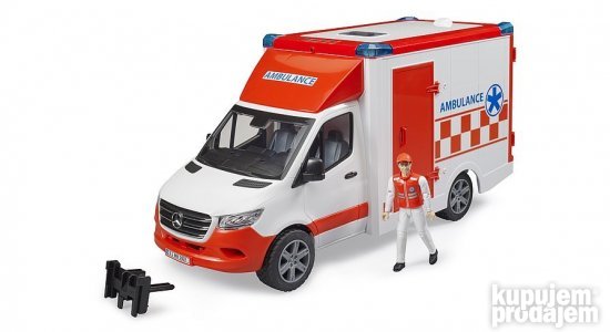 Bruder kamion MB Sprinter sa figurom
Bruder kamion MB Sprinter sa figurom