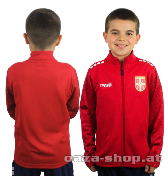 Kids Capelli Full Zip Jacket FSS 2025/26 Red
