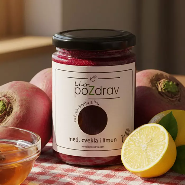 Sirovi bagremov med, cvekla i limun 400gr