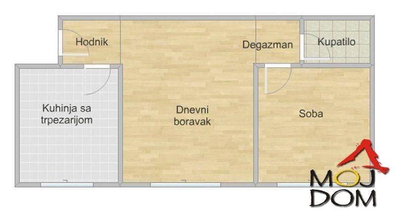 Jednosoban stan treći sprat, Satelit, Novi Sad