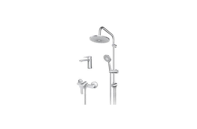 Rosan baterija Blau za lavabo+tuš kadu sa usponskim tušem- B137530