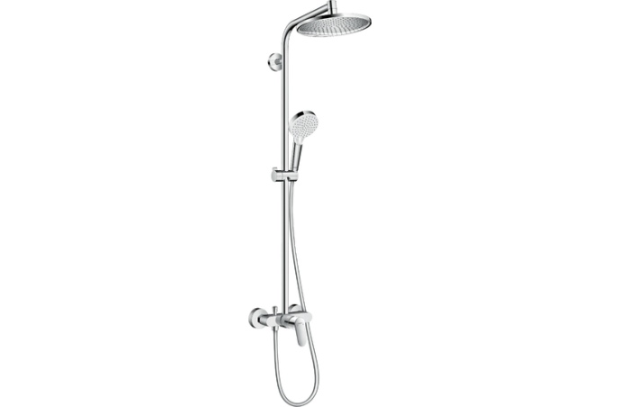 Hansgrohe Slavina Crometta S 240 okrugli sa usponskim i ručnim tušem-27269000