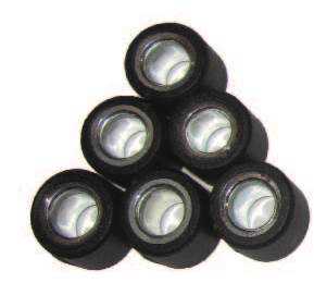 Rolnice skutera 16x13x6g (mesing)