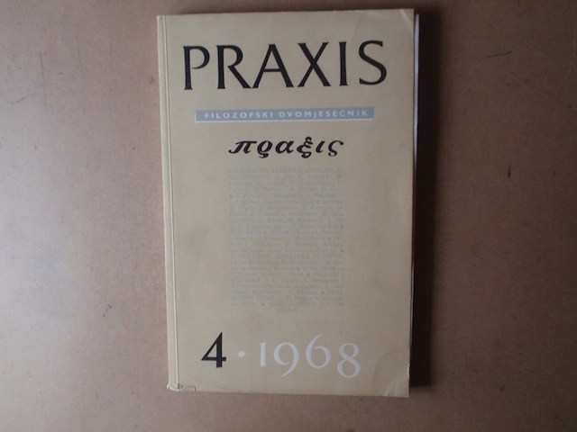 PRAXIS FILOZOFSKI ČASOPIS 4 - 1968