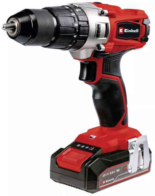 Einhell TE-CD 18/2 Li-i +22 akumulatorska udarna bušilica, sa 2.5Ah baterijom i punjačem, 18V