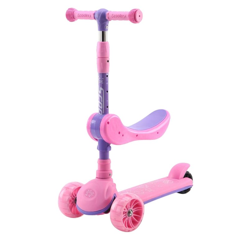 Trotinet 2u1 TT-1003 za decu Rozi