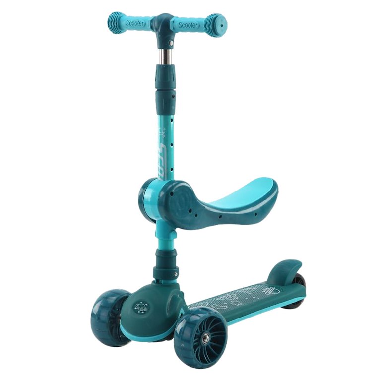 Trotinet 2u1 TT-1003 za decu Tirkiz