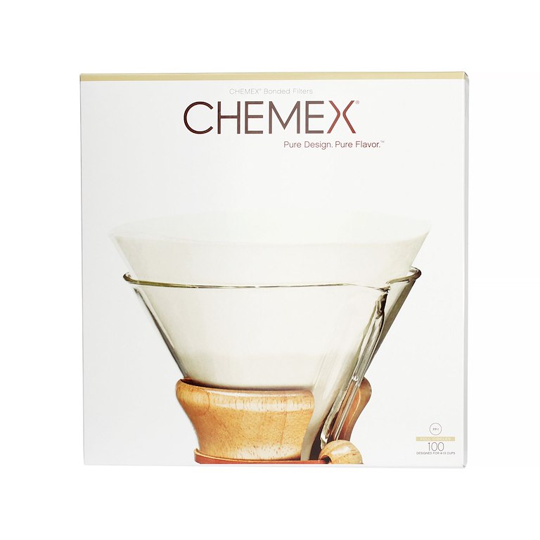 Chemex nesavijeni papirni filteri 1/100