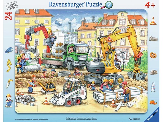 Ravensburger puzzle 24 dela - Vredni gradjevinari 06584