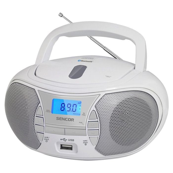 Sencor SPT 2700 WH S - radio CD plejer sa CD/MP3, USB i Bluetooth (beli)