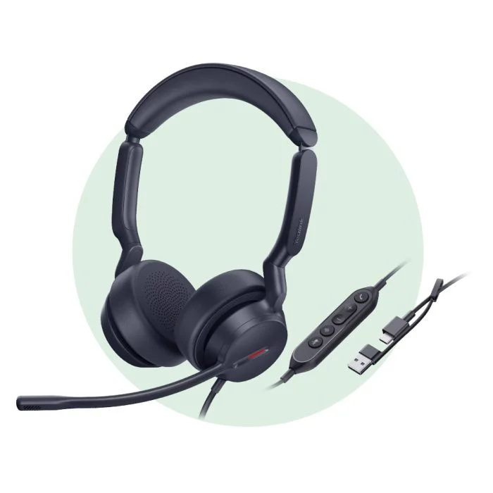 Yealink UH44 Dual Teams - Profesionalne USB-C/A slušalice preko oba uha sa AI poništavanjem buke