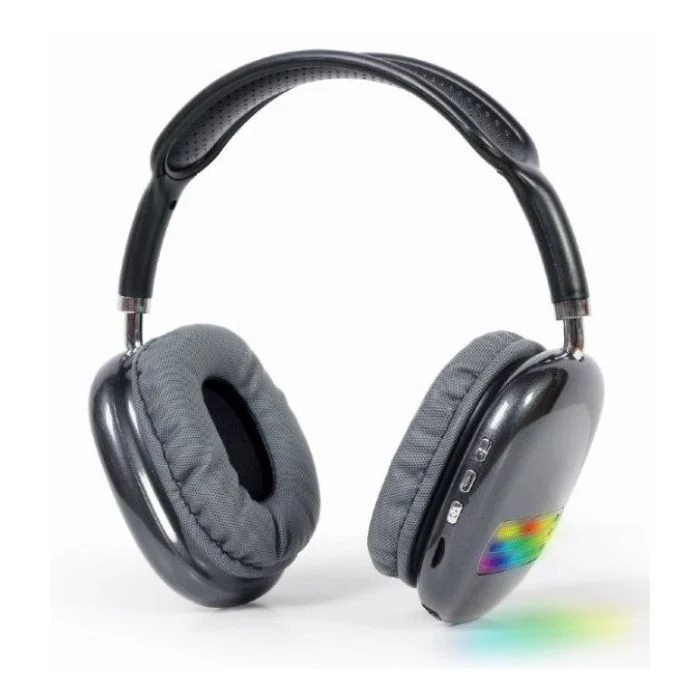 Gembird BHP-LED-02-BK - Bluetooth 5.0 slušalice sa mikrofonom i LED efektima, crne
