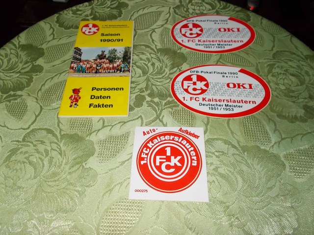1.FC Kaiserslautern - brosura,nalepnice,poster 1990/91
