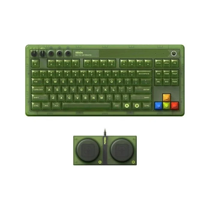 8BitDo Retro 87 Xbox Edition - bežična mehanička tastatura, RGB, hot-swap, + Dual Super Buttons