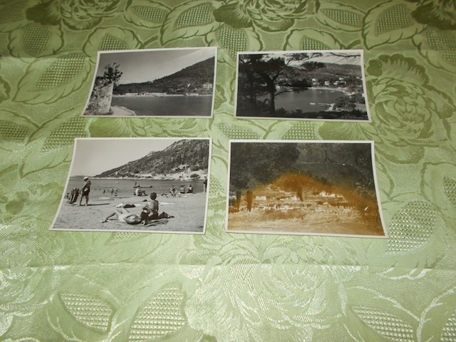Kamping - Dubrovnik - 4 ciste razglednice iz 50-ih god
