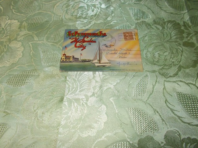 St. Petersburg Florida - Souvenir razglednica iz 1938 g