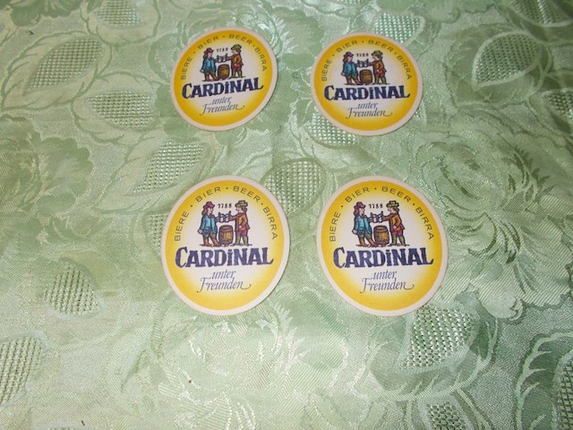 Cardinal Beer - podmetaci za case iz 80-ih godina