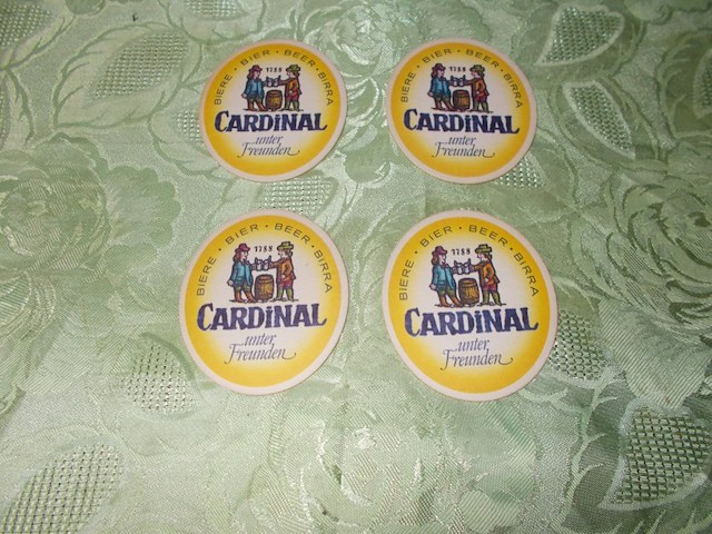 Cardinal Beer - podmetaci za case iz 80-ih godina