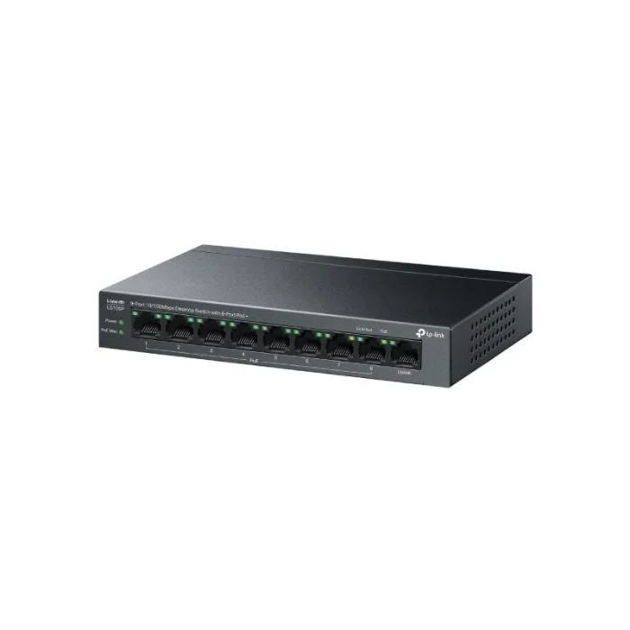 TP-Link LS109P - PoE+ svič 9-portni desktop (8 PoE+)