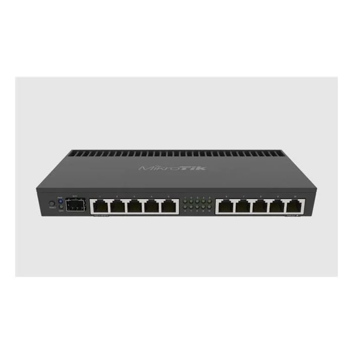 MikroTik RB4011iGS+RM ruter, 10x Gigabit LAN/WAN, SFP+ 10Gbps, PoE, Quad-core 1.4GHz