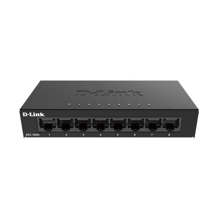 D-Link DGS-108GL - 8-portni Gigabit neupravljiv metalni svič