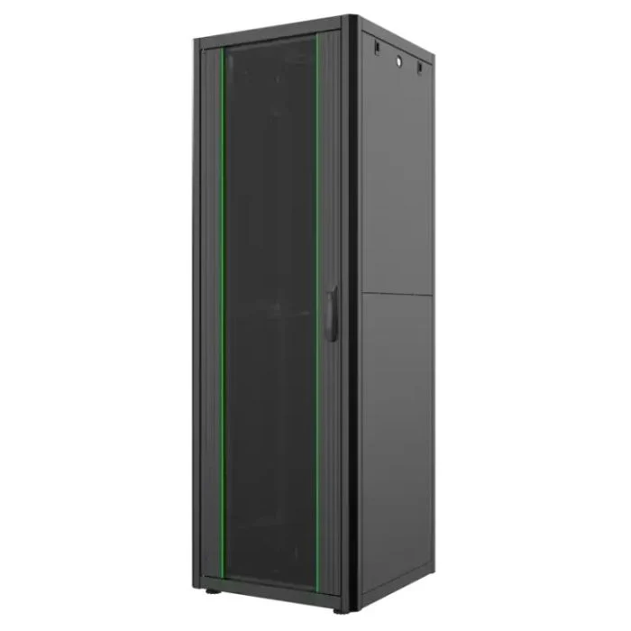 Mirsan GTN36U66DE - 36U/19" stojeći rek orman 600x600x1768 mm, crni