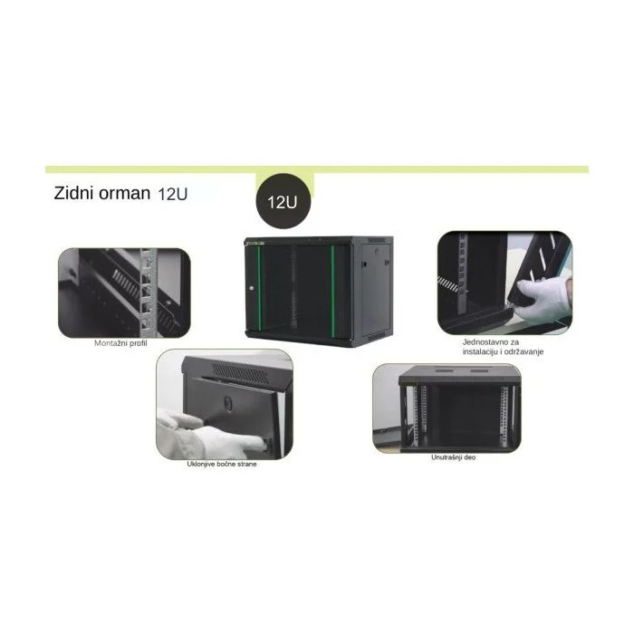 SLT - rek orman 12U 19" 600x600mm, staklena vrata
SLT - rek orman 12U 19" 600x600mm, staklena vrata