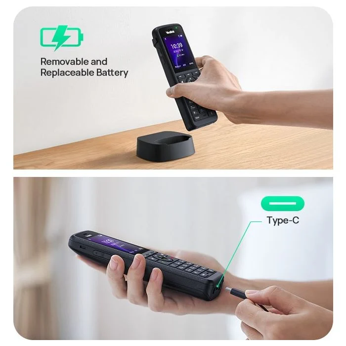 Yealink AX86R Wi-Fi 6 robusni handset IP67 - PTT, Alarm, 4 SIP naloga, 13h baterija
Yealink AX86R Wi-Fi 6 robusni handset IP67 - PTT, Alarm, 4 SIP naloga, 13h baterija