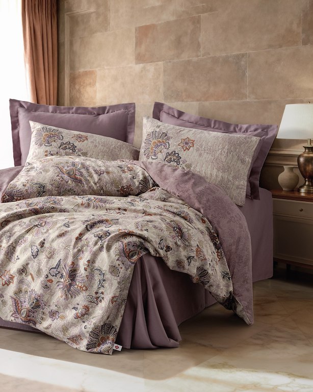 Lux Posteljina od 100% Pamučnog Satena – Majolica Ljubičasta