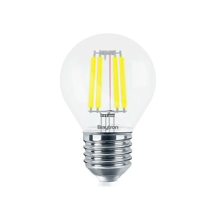 Braytron Advance G45 CLR 4W E27 - LED sijalica prozirna mini globus 3000K toplo bela