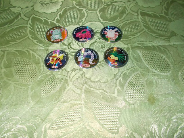 Pokemon tokeni - 6 razlicitih