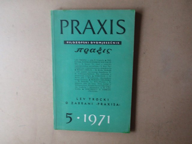 PRAXIS FILOZOFSKI ČASOPIS 5   - 1971