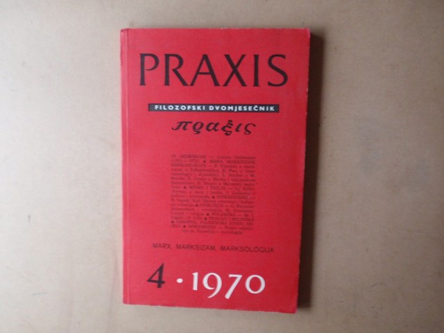 PRAXIS FILOZOFSKI ČASOPIS 4 - 1970