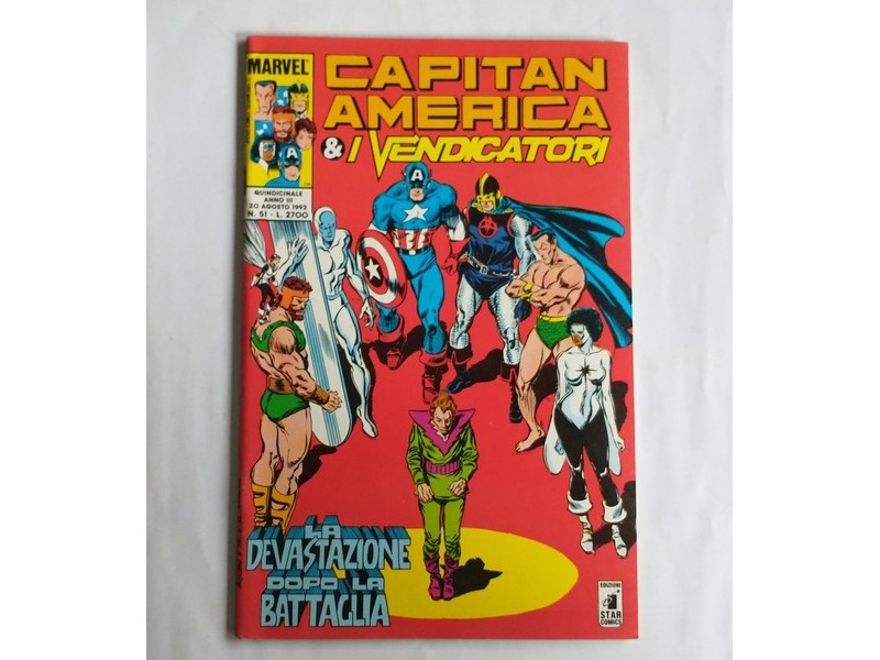 strip Marvel N. 51 CAPITAN AMERICA - VENDICATORI