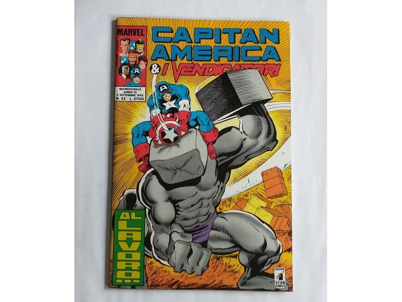strip Marvel N. 52 CAPITAN AMERICA - VENDICATORI