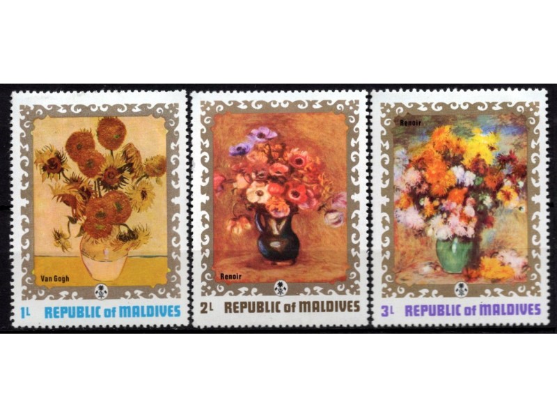 Maldivi 1973. Flora, Umetnost