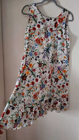 Italijanska A kroj floral nova pamučna haljina