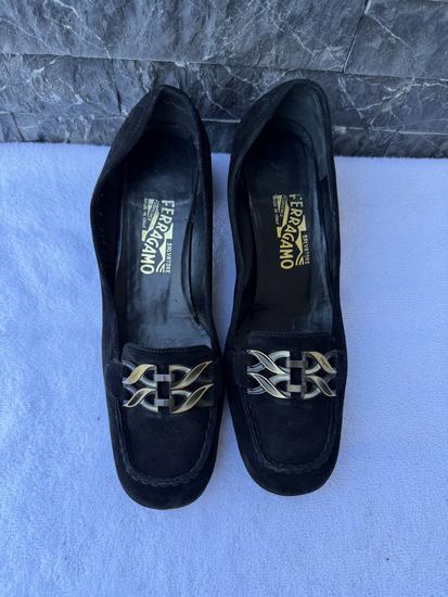 SALVATORE FERRAGAMO Kozne salonke cipele Stikle