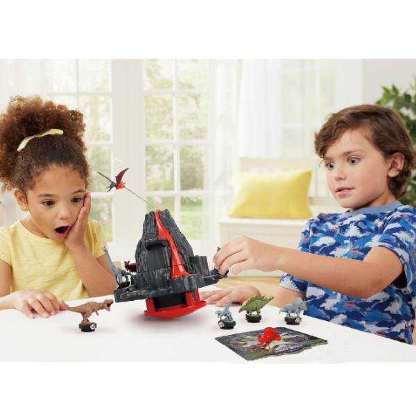 Društvena igra Jurassic World set Shaky Volcano + 8 dinosaurusa 7509