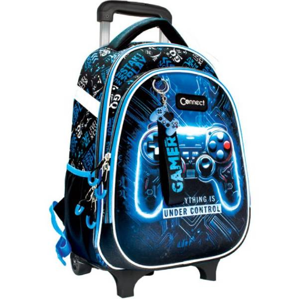 Ranac djački s točkićima XT Gamer Blue 26.Connect 60539