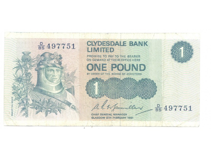 Skotska 1 pound 1981