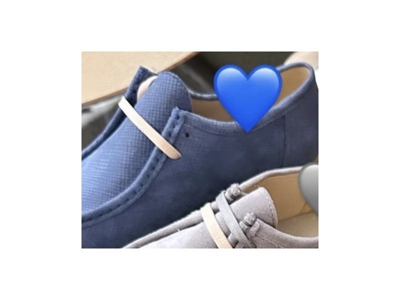 ❤️SEBAGO❤️UNIKATNE TEKSAS PLAVE KOŽNE CIPELE