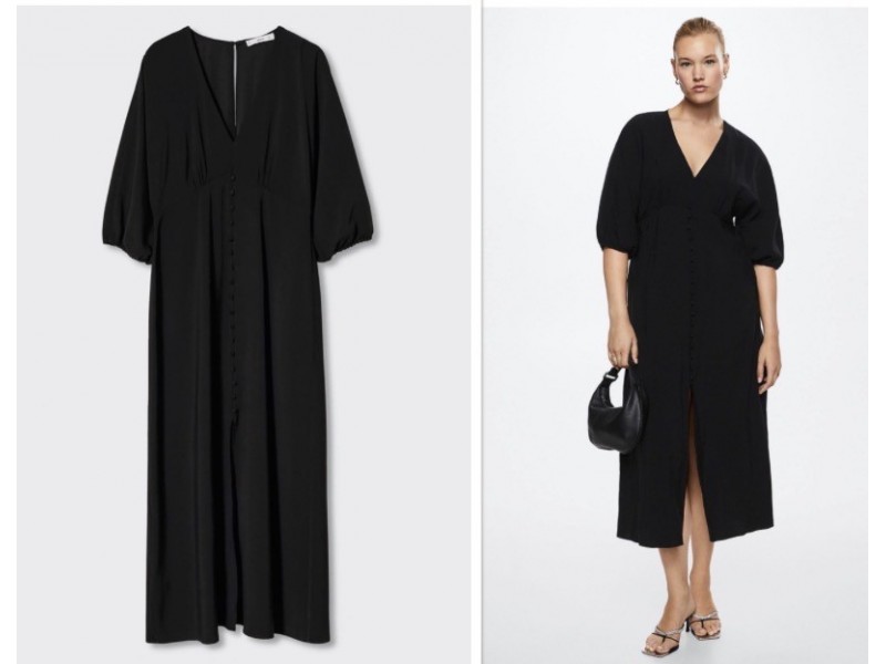 Mango midi haljina 90% viskoza 42 NOVO