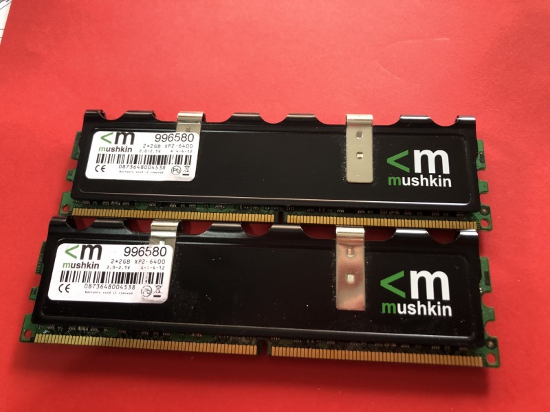 mushkin 2x2gb xp2-6400 DDR2 Br.R1