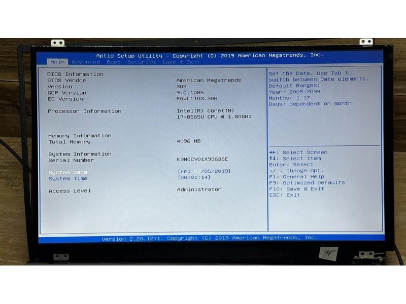 15.6" LED HD 30pin ekran br.4 TOP