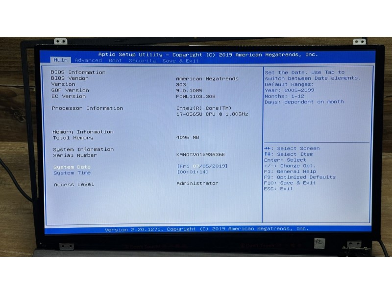 15.6" LED HD 30pin ekran br.12 TOP