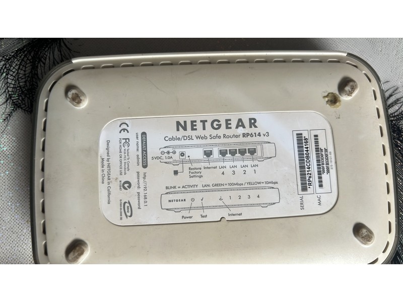 Netgear Web Safe ruter,model RP614